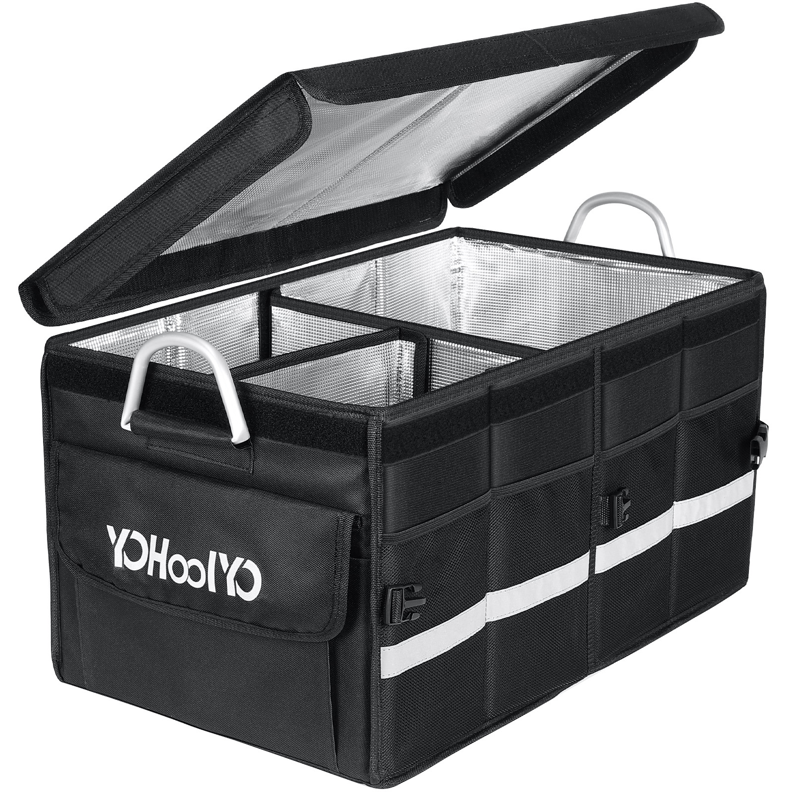 YOHOOLYO Car Trunk Organizer Cooler Bag Insulated Collapsible Trunk ...
